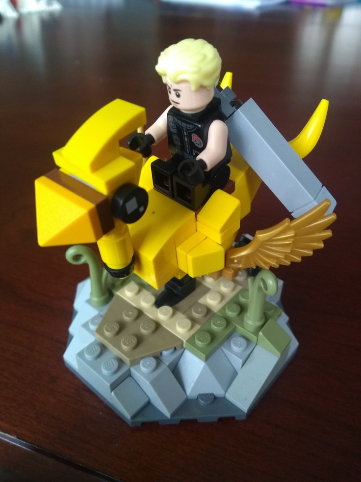 Final Fantasy Cloud on Chocobo (Lego Build). – Creative Brick Building